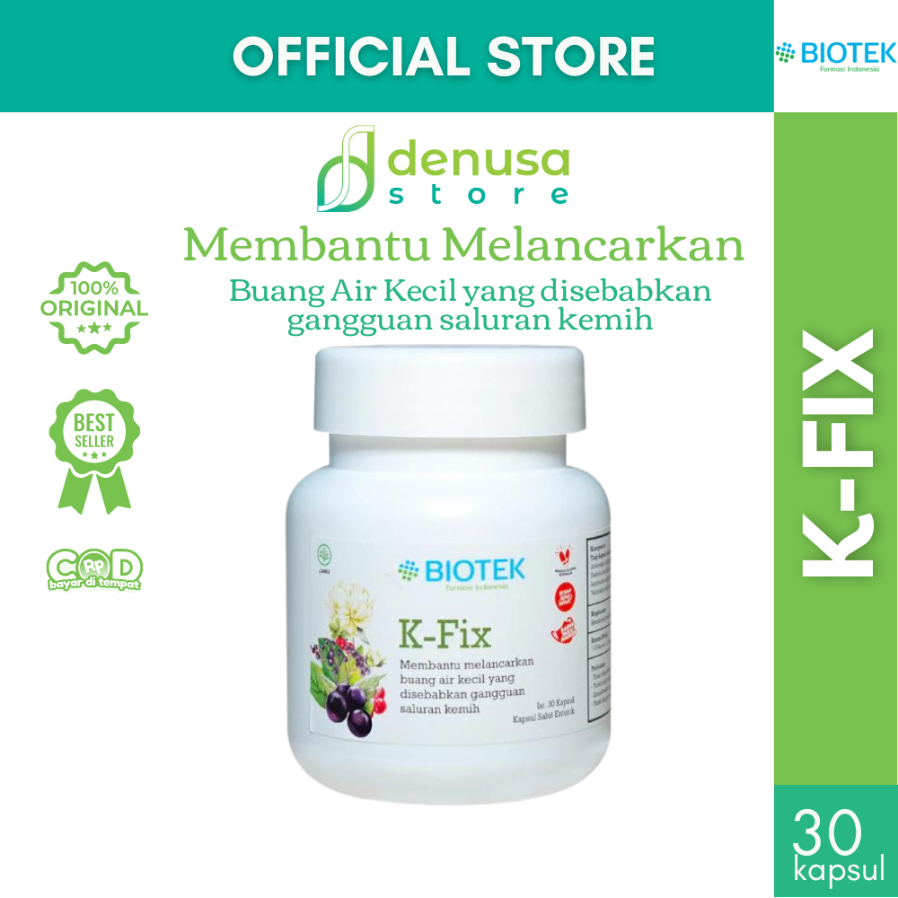 Jual BIOTEK K-FIX Obat Ginjal Herbal Alami Kencing Busa Infeksi Saluran ...