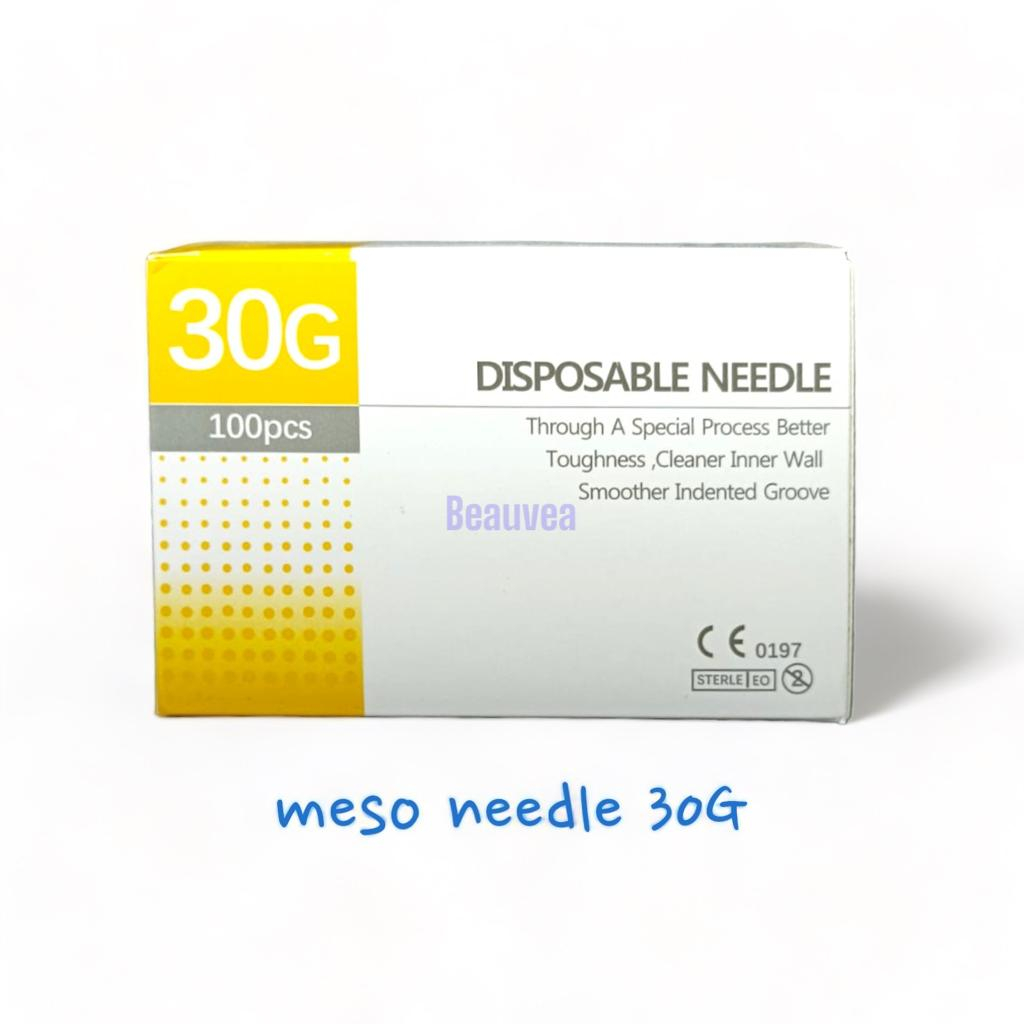 Jual [ecer] meso needle 30 G x 6 mm jarum painless skin booster ultra thin nano mesolipo 30G 6mm ...