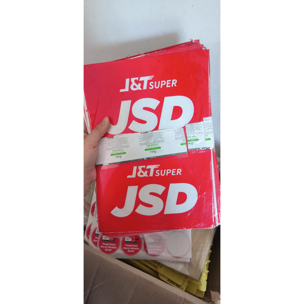 Jual Sticker J&T Super Besar JND dan JSD 1lembar isi 2 | Shopee Indonesia