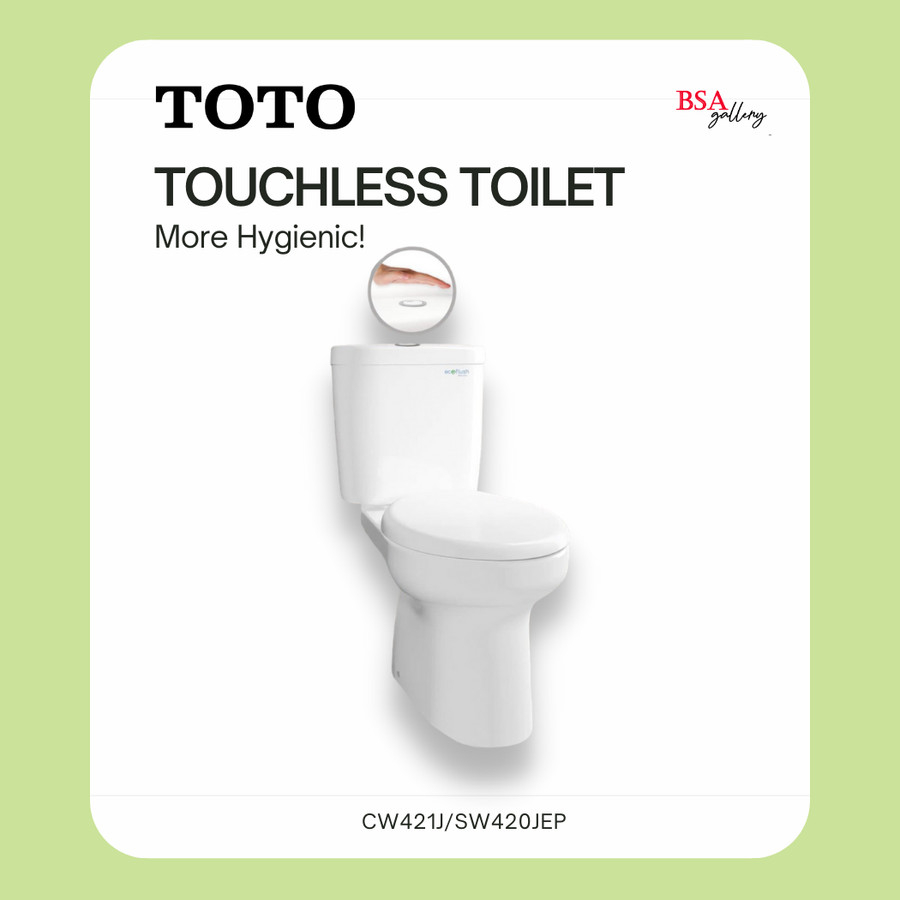 Jual KLOSET DUDUK TOTO TOUCHLESS CW421 / TOILET DUDUK KAMAR MANDI ...