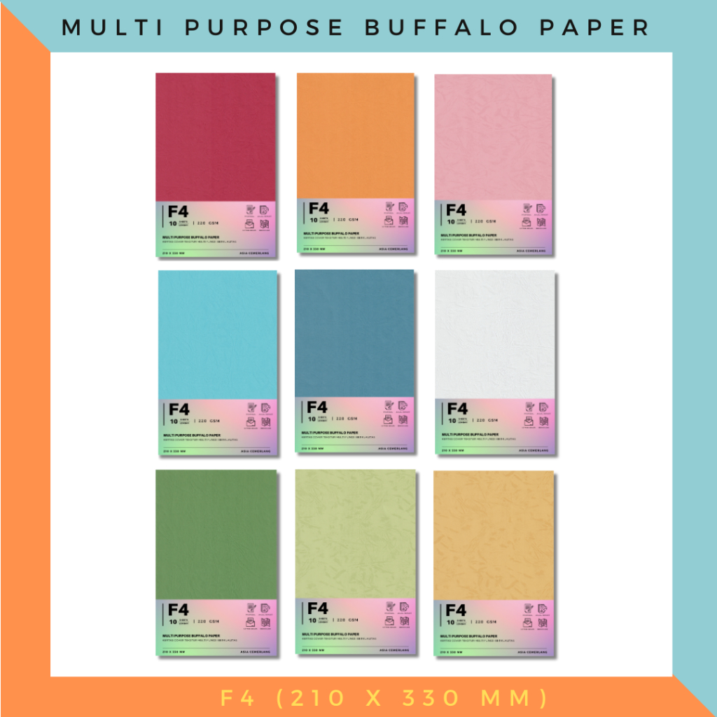 Jual Kertas Karton Cover Buffalo A4 / F4 220 gsm | Shopee Indonesia