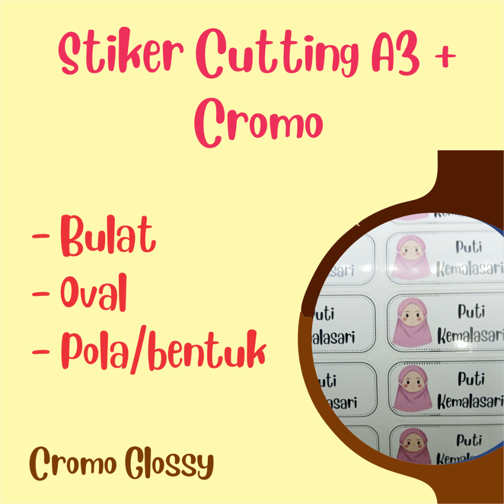Jual Stiker Cromo A3+ / Label kemasan Cromo | Shopee Indonesia