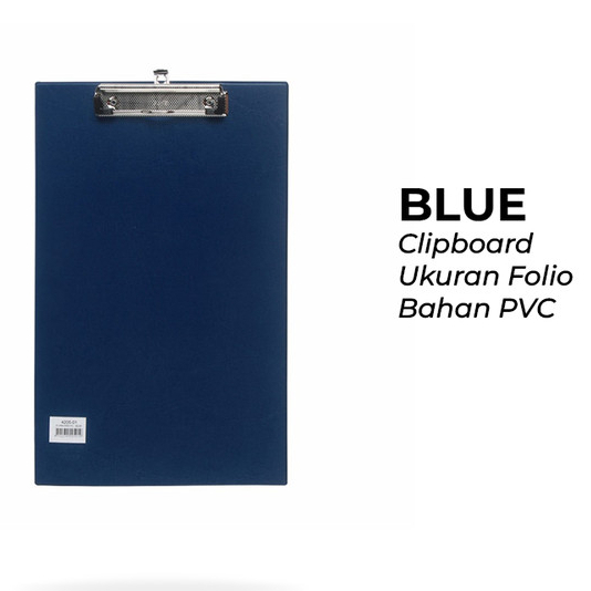 Jual Bantex Clipboard Papan Jalan Folio F4 Blue | Shopee Indonesia