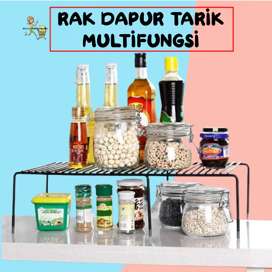 Jual Master Belanja Rak Dapur Besi Tarik Multifungsi Storage Rack ...