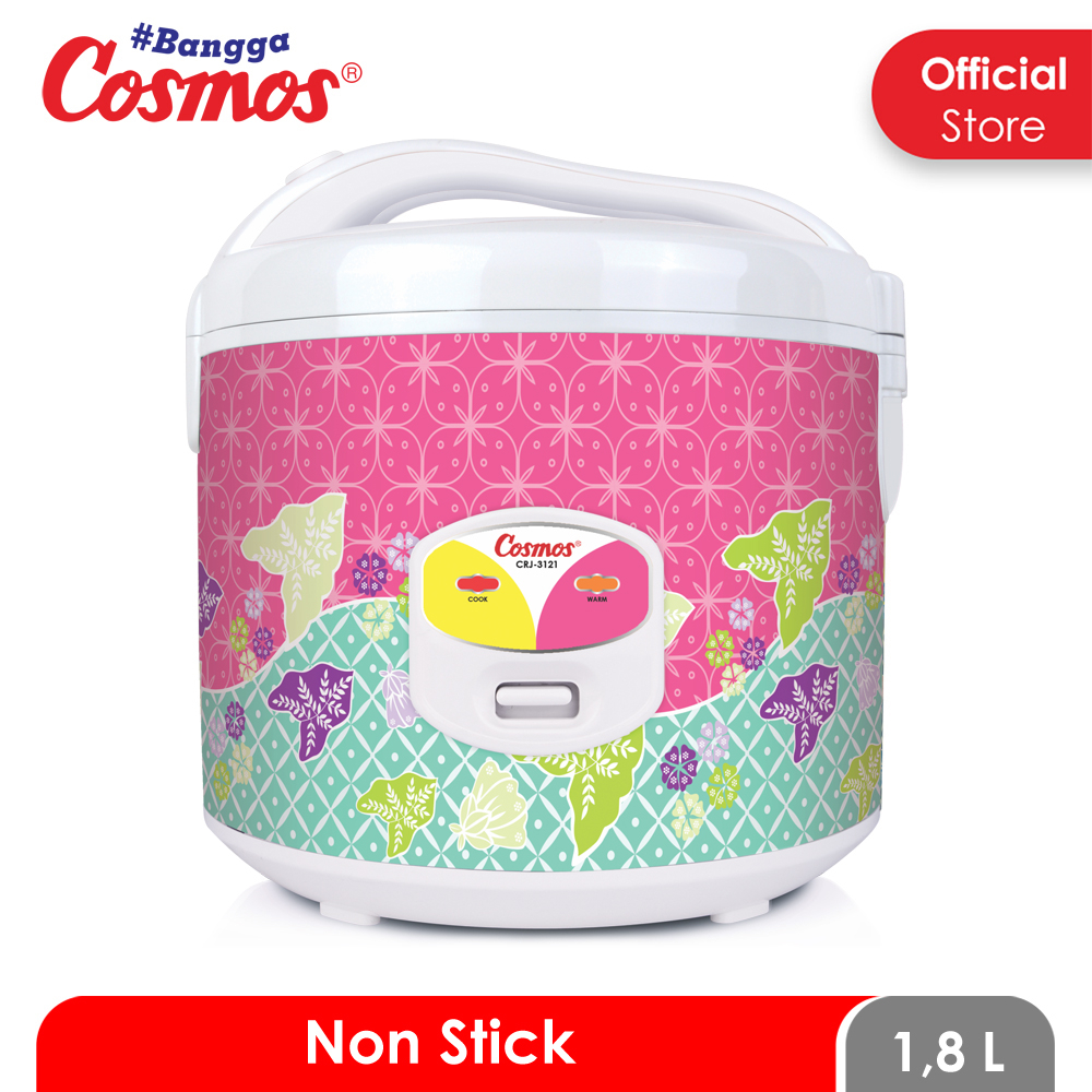 Jual Cosmos Rice Cooker Non Stick CRJ-3121 SERIES- 1.8L | Shopee Indonesia