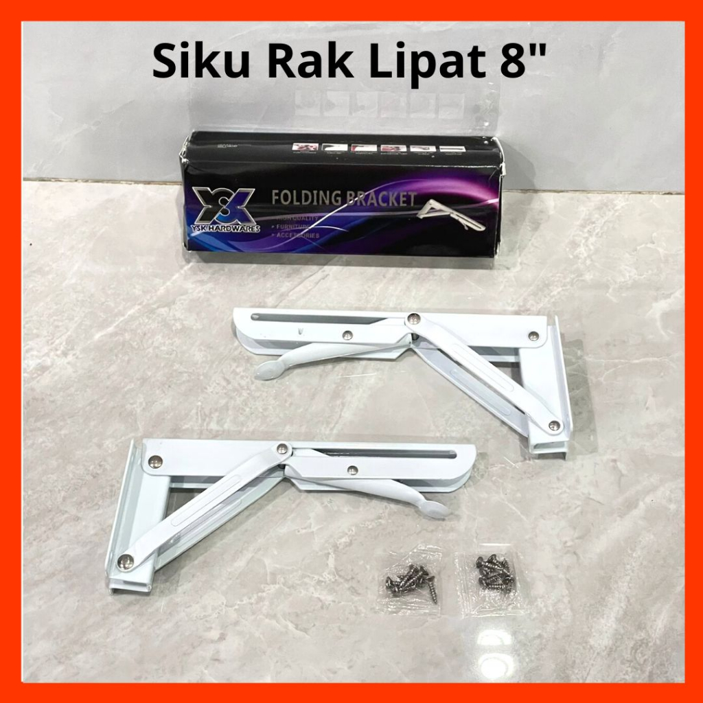 Jual Rak Gantung Siku Lipat / Siku Rak 8" Shelf Folding Bracket ...