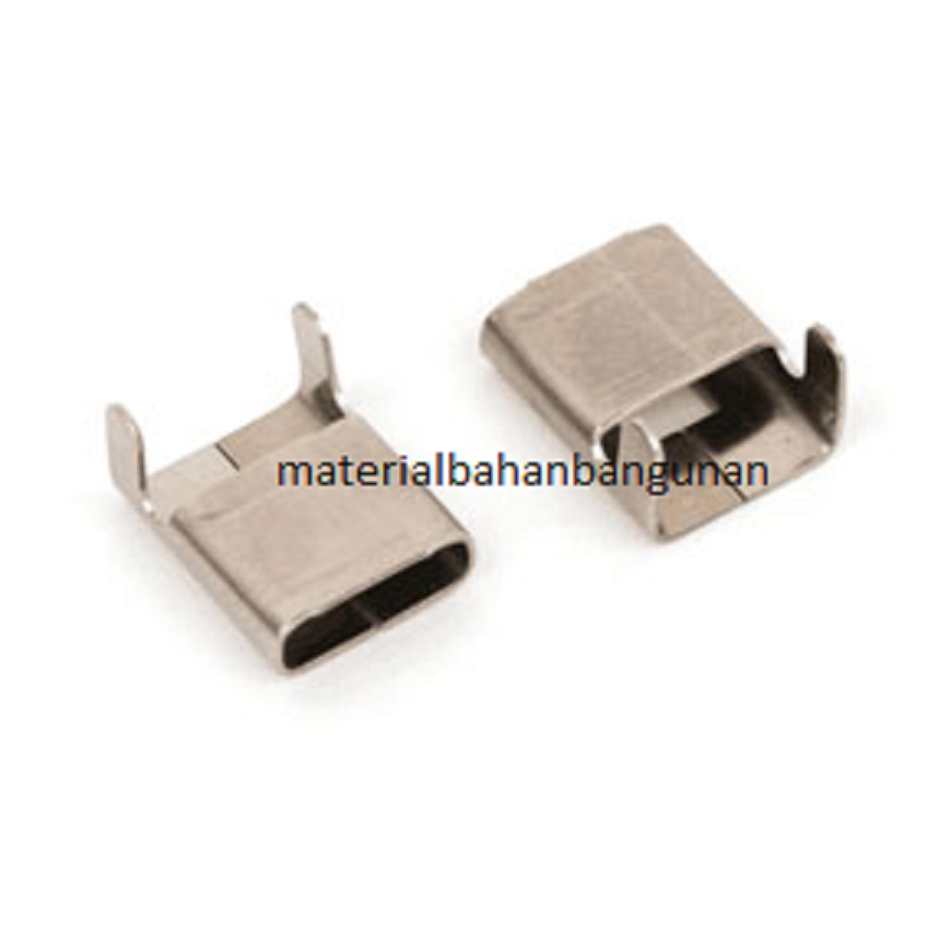 Jual Perbuah Clamp Buckle Buckles 1/4 inch Plat Strapping Band ...