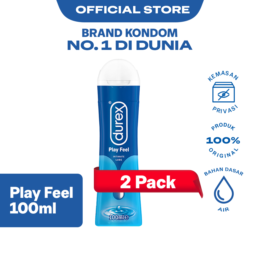Jual Durex Play Feel Pelumas Gel Seks Pria & Wanita 100ml (2 pcs) Bottle - Lubricant Water Based ...
