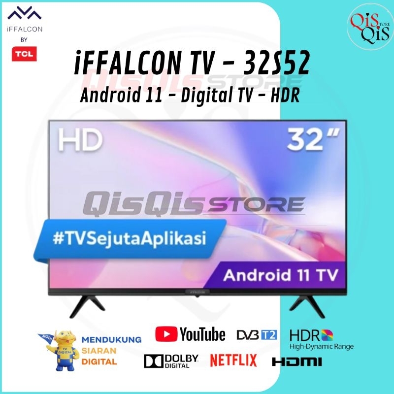 Jual iFFALCON by TCL Android TV 32 Inch - 32S52 - Garansi Resmi ...