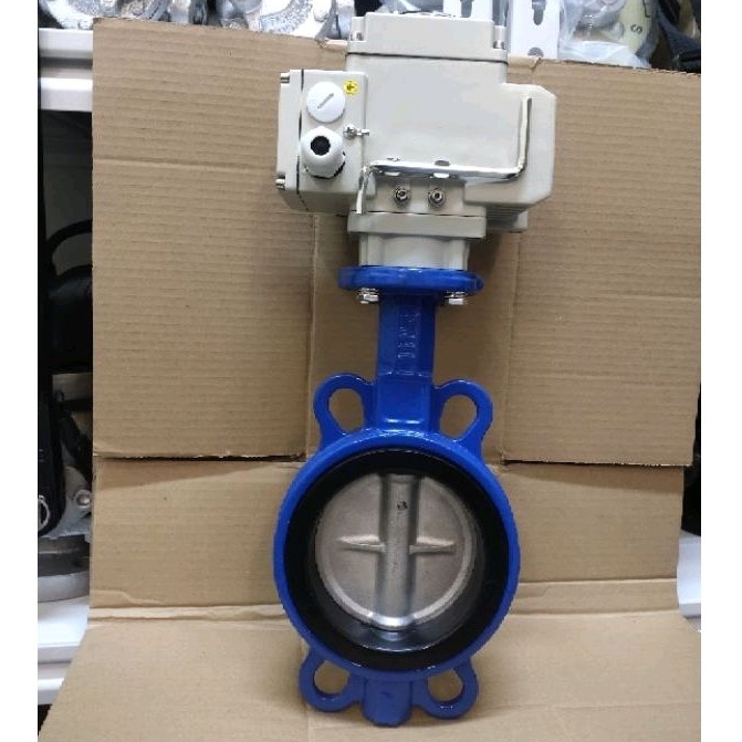 Jual Butterfly Valve 3" Inch Motorized Actuator Electric 220VAC ...