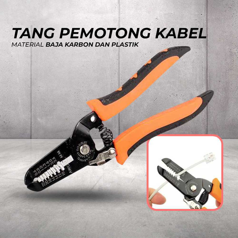 Jual Tang Pemotong Kabel Wire Stripping Cutter Pliers - JM-CT4-12 ...