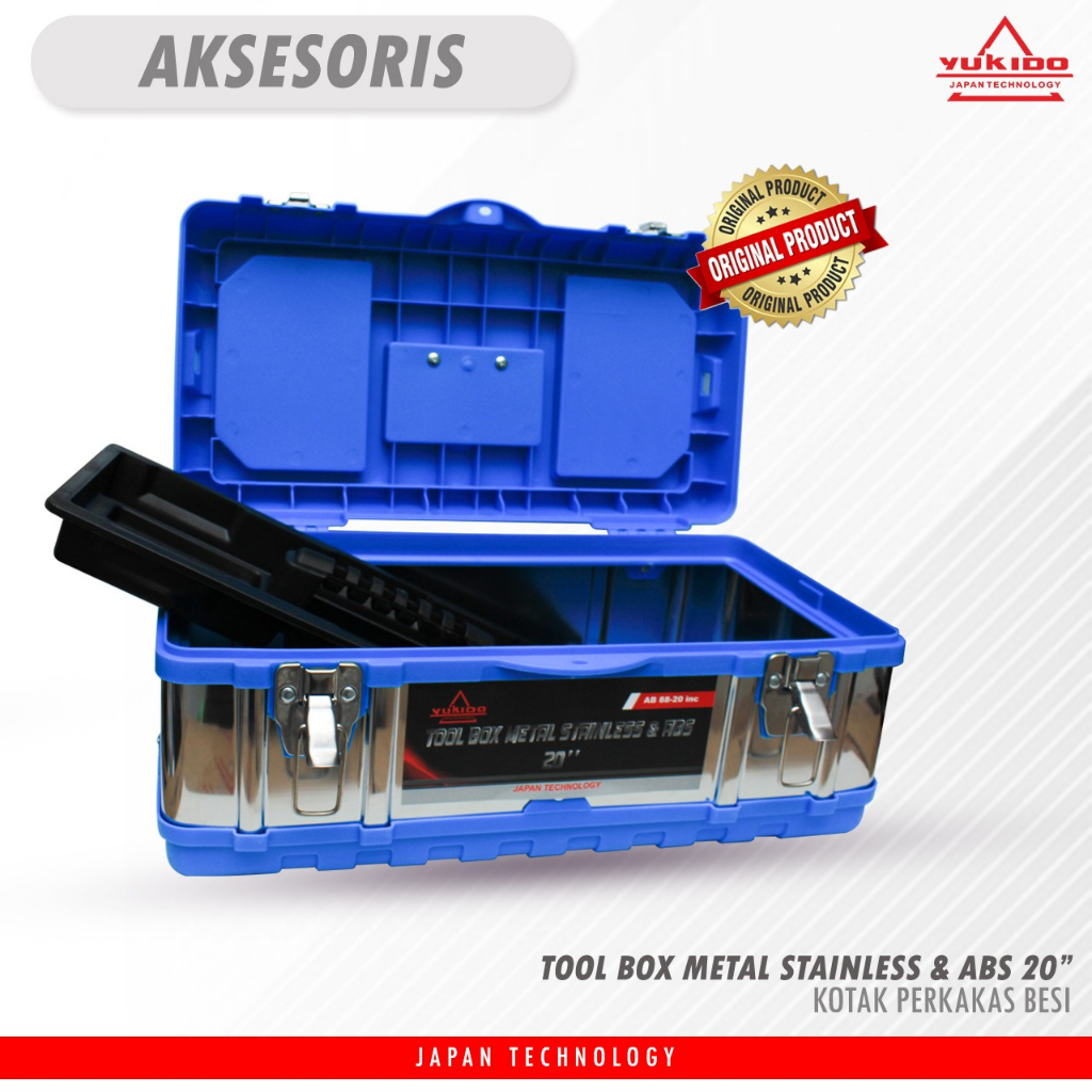 Jual NEW Tool Box BESAR 20 inch toolbox besi dan plastik / TOOLBOX ALAT ...