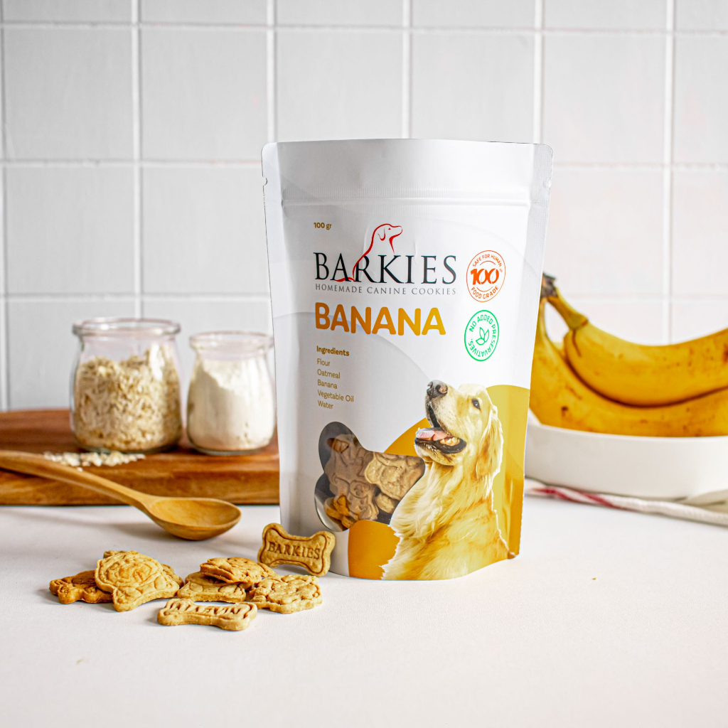 Jual Homemade Dog Snack Snack Anjing Barkies Banana Cemilan Anjing ...