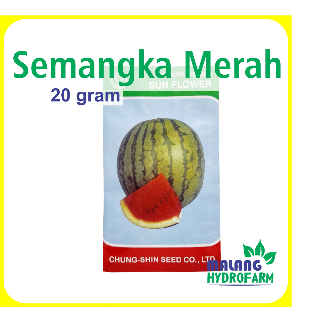 Jual Benih Semangka Merah Sun Flower 20 gram Chung-Shin Seed bibit biji ...