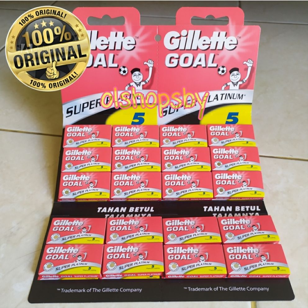 Jual Silet Gillette Goal Merah Original 1 Hanger | Shopee Indonesia