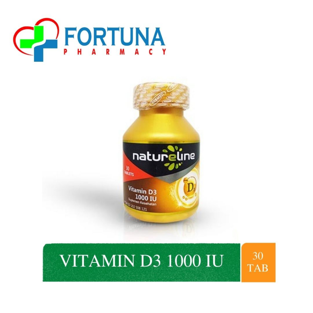Jual Natureline Vitamin D3 1000 IU 30 Tablet | Shopee Indonesia