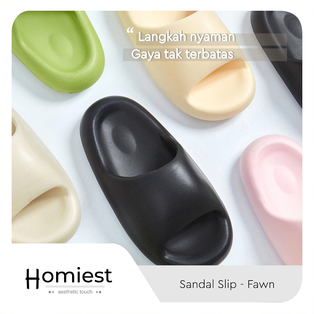 Jual Homiest - Fawn / Sendal Warna-Warni / Sendal Karet / Sendal Lucu ...