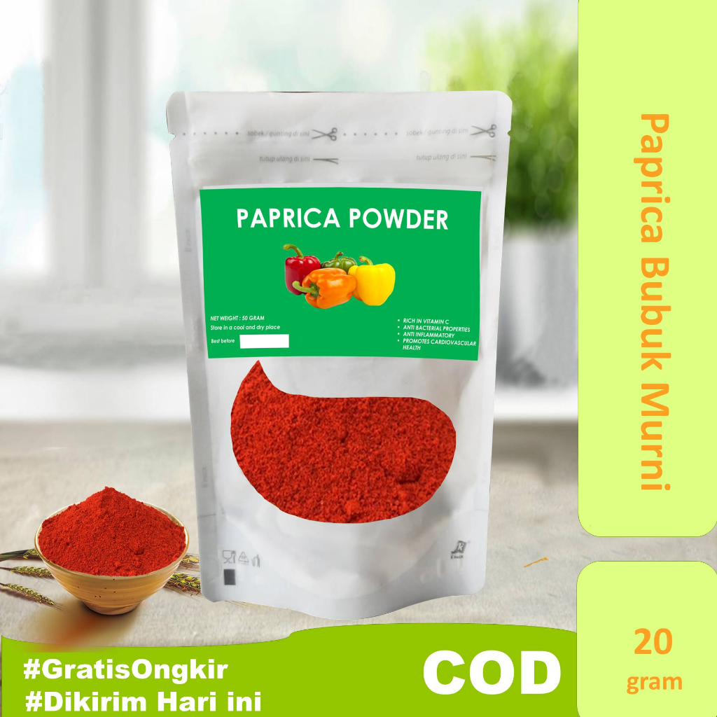 Jual Paprika Bubuk / Paprika Powder / Paprica Capsicum Powder / Bumbu ...