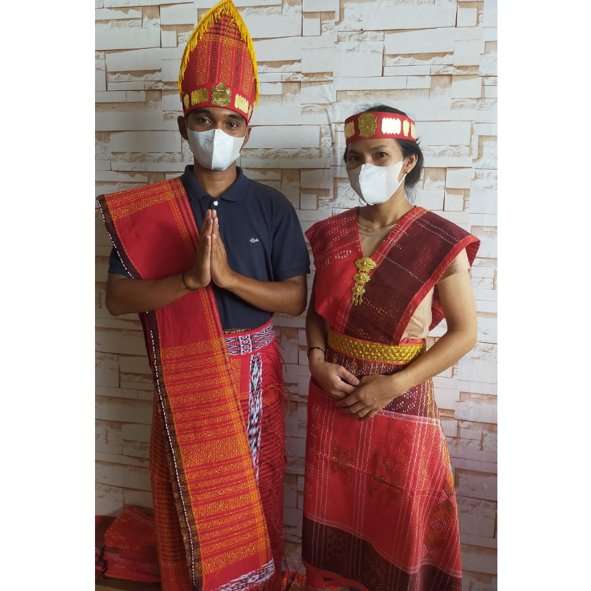 Jual Paket baju adat batak - paket ulos batak couple prawed ...