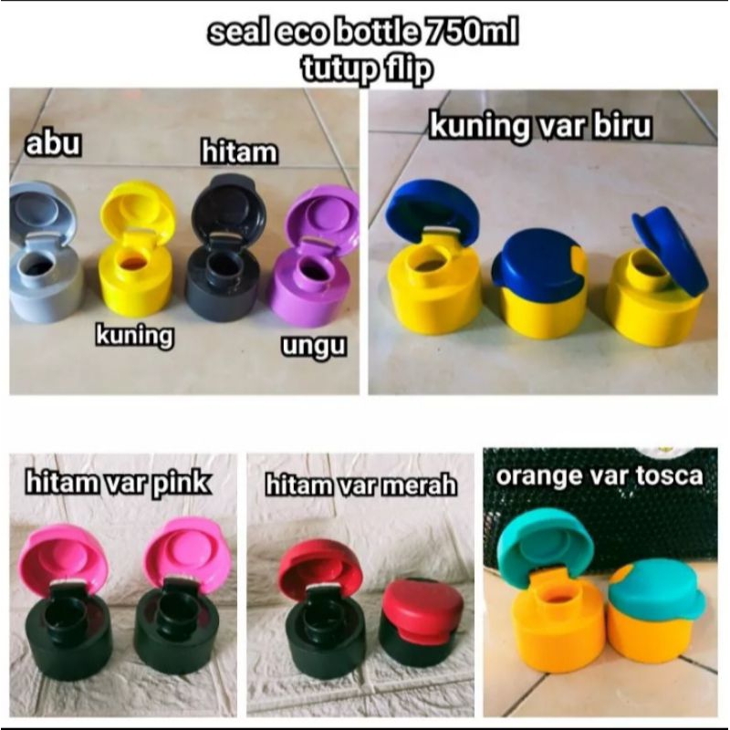 Jual seal eco bottle 750ml tutup ulir dan tutup botol 750ml flip top (1 ...