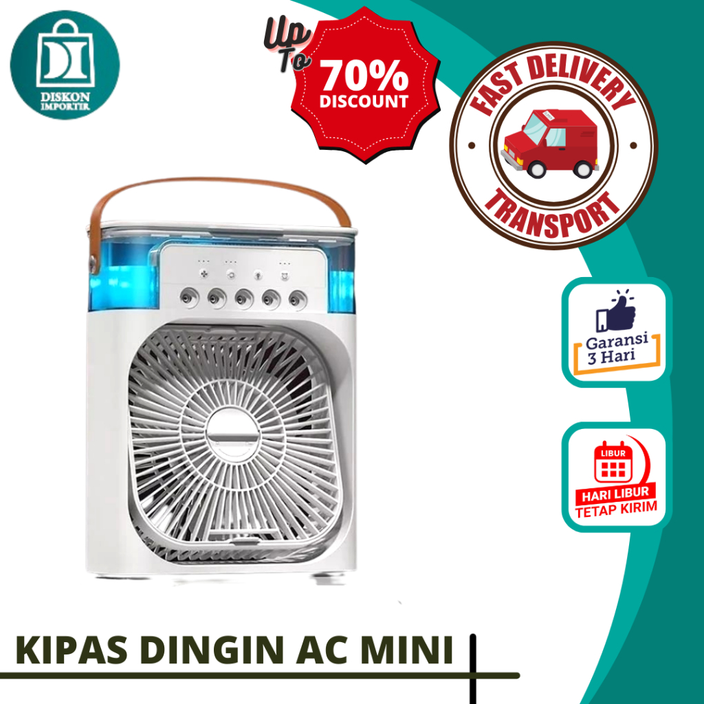 Jual Kipas AC Mini Portable Kapasitas Air 600ml Kipas AC Cooler Kipas ...