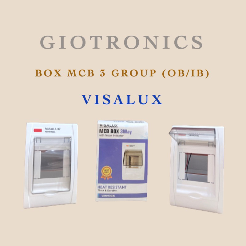 Jual BOX MCB 3 GROUP (OB/IB) VISALUX KOTAK PENGAMAN 2 FUNGSI | Shopee ...