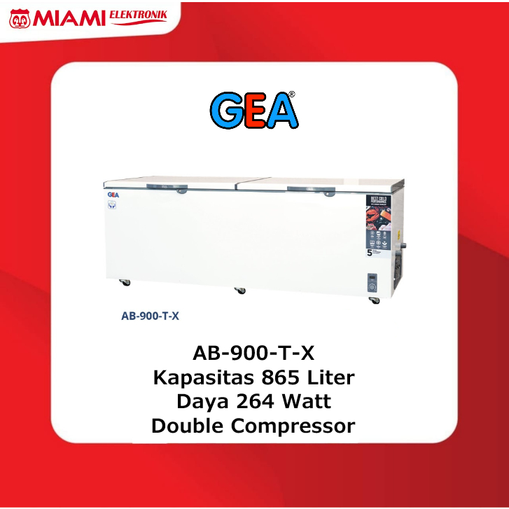 Jual GEA Chest Freezer AB-900-T-X / Freezer Box 865 Liter AB900TX / AB900 Garansi Resmi | Shopee ...