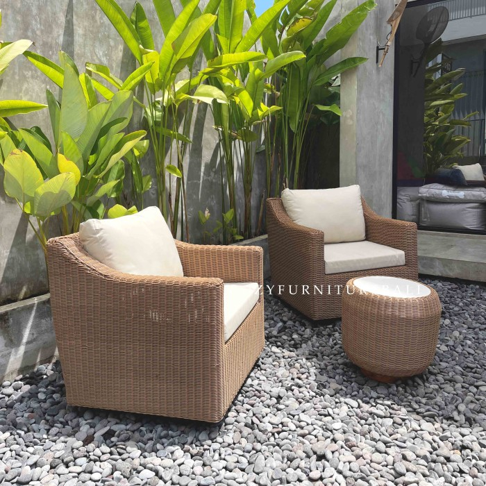 Jual KURSI SOFA ROTAN BALCONY SET MINIMALIS RATTAN FURNITURE POOL ...