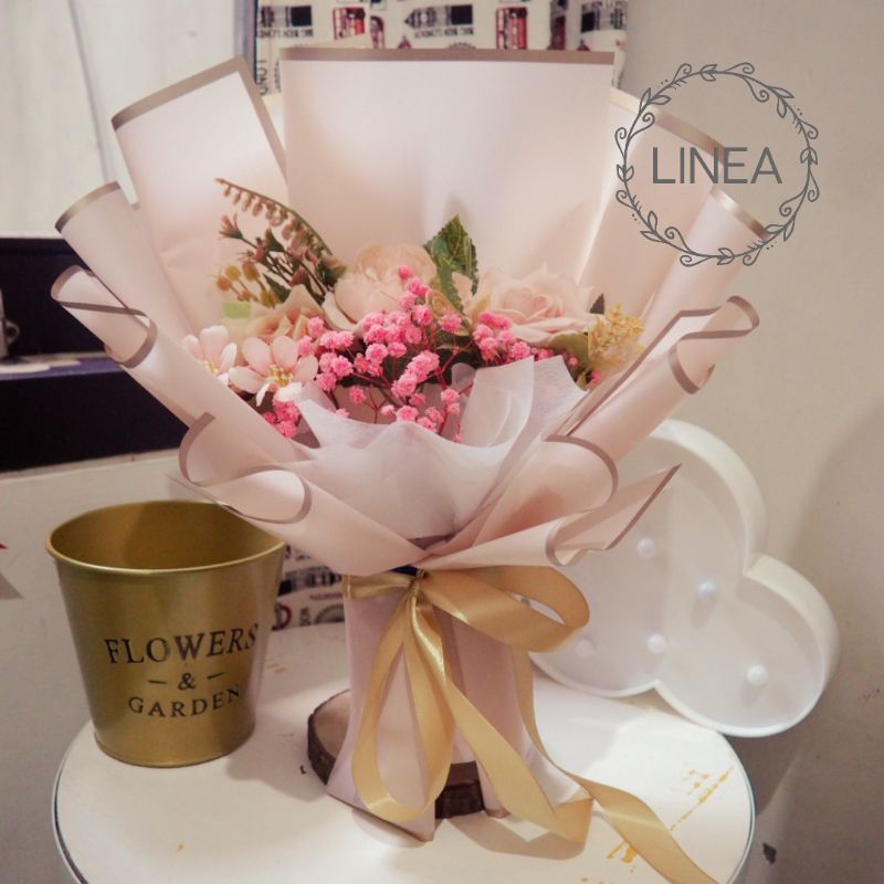 Jual Linea Buket Bunga Pica Artificial Bunga Palsu Buket Wisuda Buket ...