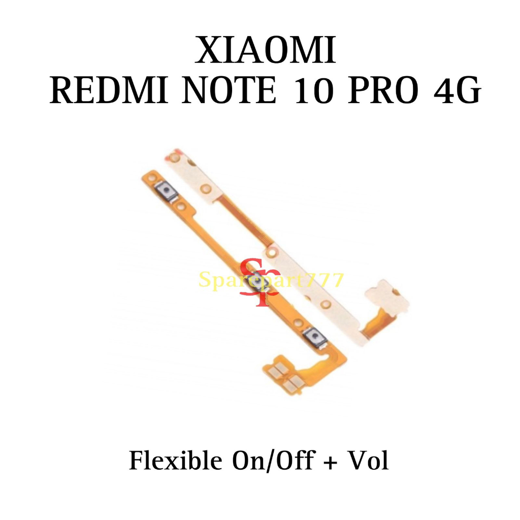 Jual Flexible Konektor Power On Off + Volume Xiaomi Redmi Note 10 Pro 4G - Flexibel Fleksibel ...