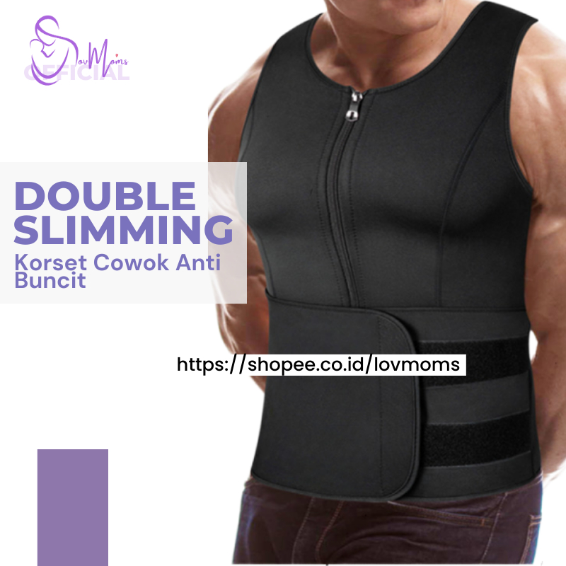 Jual Korset Pelangsing Pengecil Perut Buncit Pria Rompi Olahraga ...