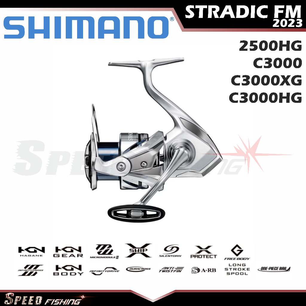 Jual Reel Pancing Shimano Stradic FM 1000 2500 C3000 4000 C5000 HG XG Shimano Stradic FM 2023 ...