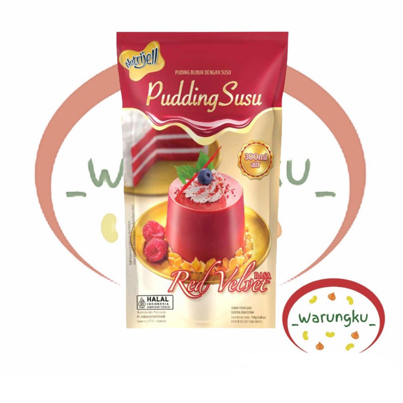 Jual PUDDING SUSU Nutrijell RED VELVET 110gr Bubuk Sachet | Shopee ...