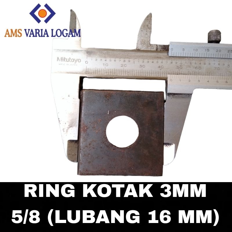 Jual RING KOTAK 5/8 / RING PLAT KOTAK M16X45X45X3MM / RING KOTAK MURAH ...