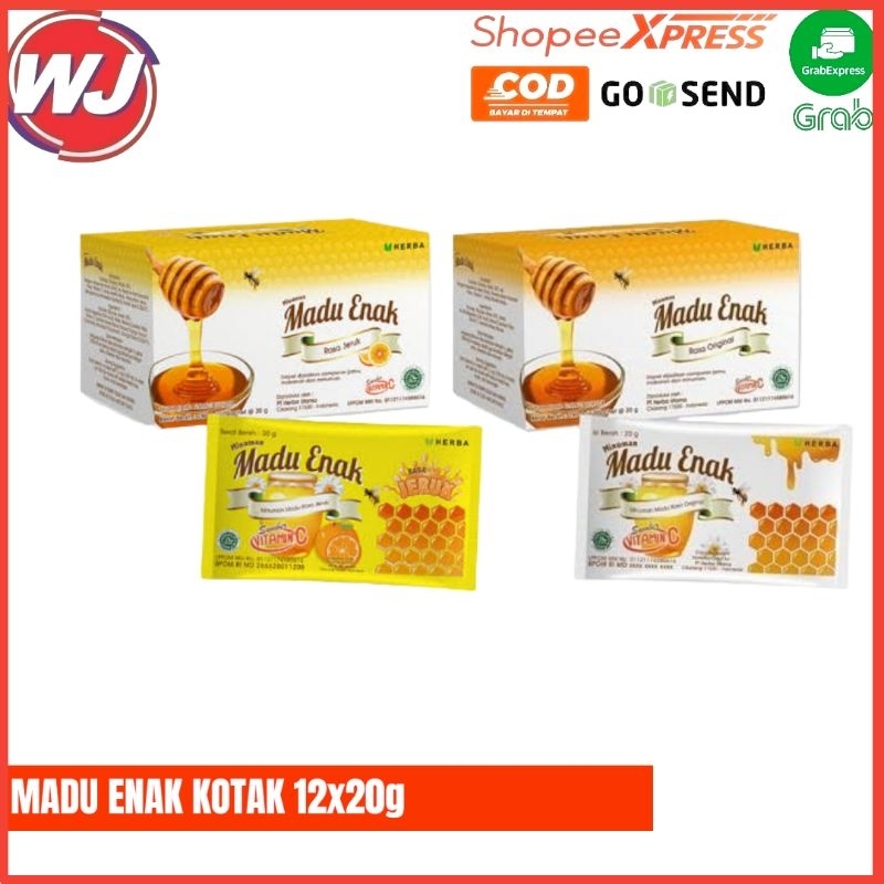 Jual MADU ENAK SACHET KOTAK 12x20g | Shopee Indonesia