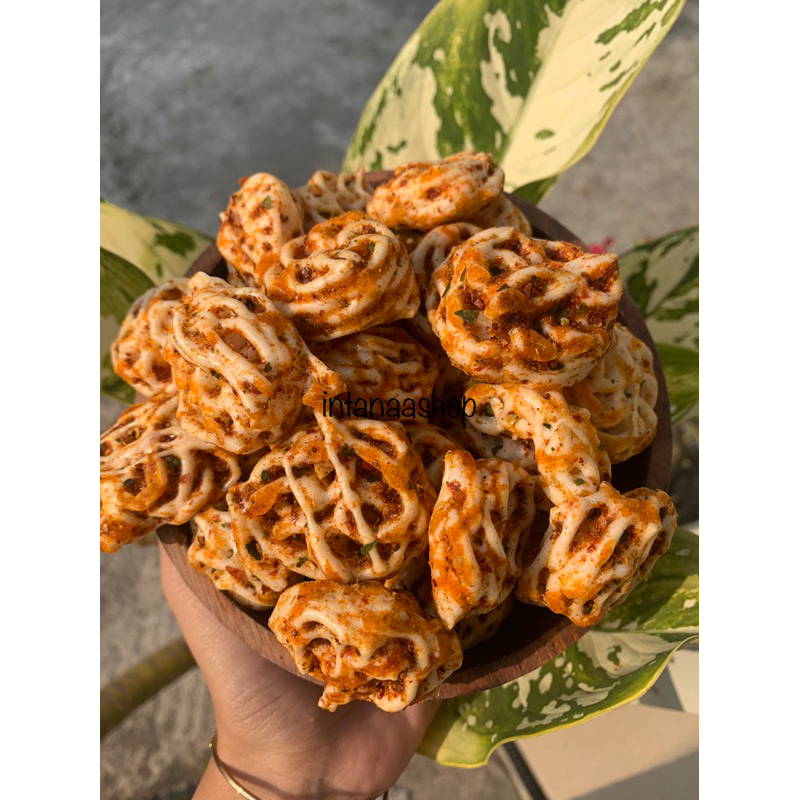 Jual KERUPUK SEBLAK RAFAEL | SEBRING KERUPUK MAWAR PEDAS DAUN JERUK ...