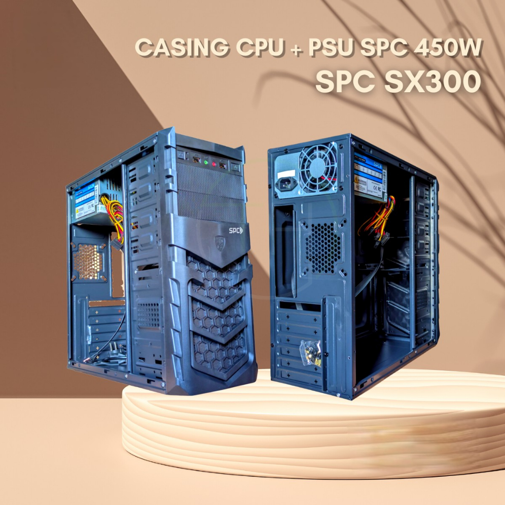 Jual Casing Case PC/Komputer SPC SX300 + PSU Power Supply 450w 450 watt ...