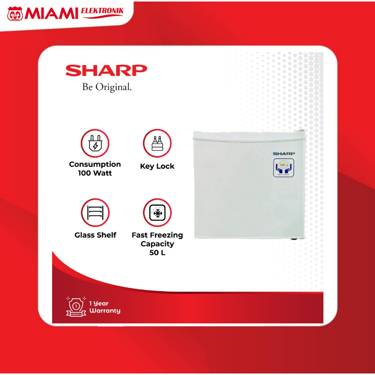 Jual SHARP SJ-50MB-XW / SJ-50MB-XB / SJ50MBXW / SJ50MBXB Lemari Es ...