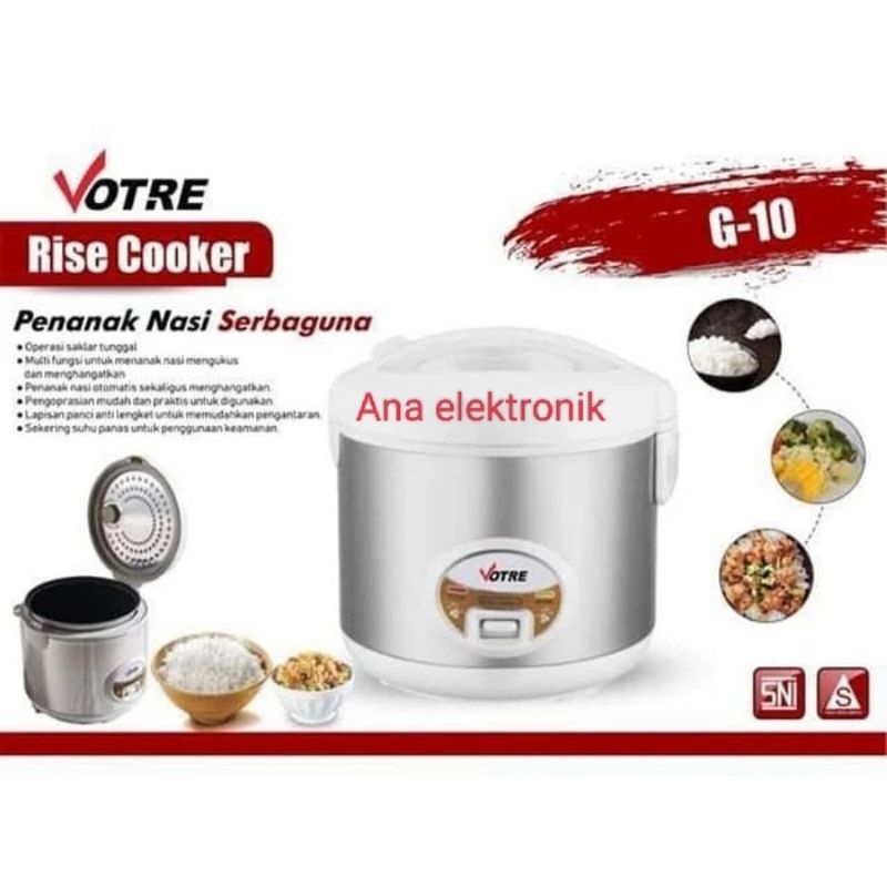 Jual Magic Com / Rice Cooker Votre 1.2 liter G10 | Shopee Indonesia