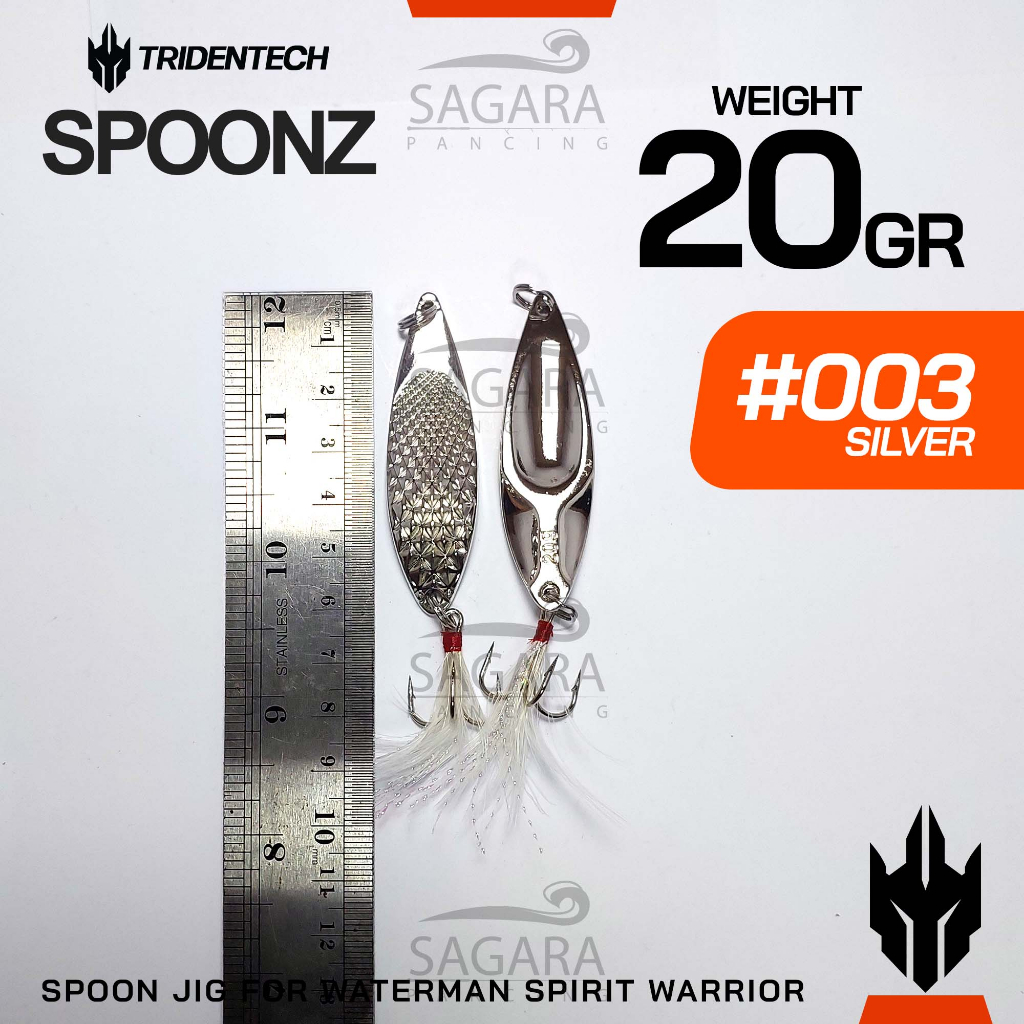 Jual Umpan Pancing Spoon Tridentech 7 | 10 | 15 | 20 Gram Sudah Pakai ...