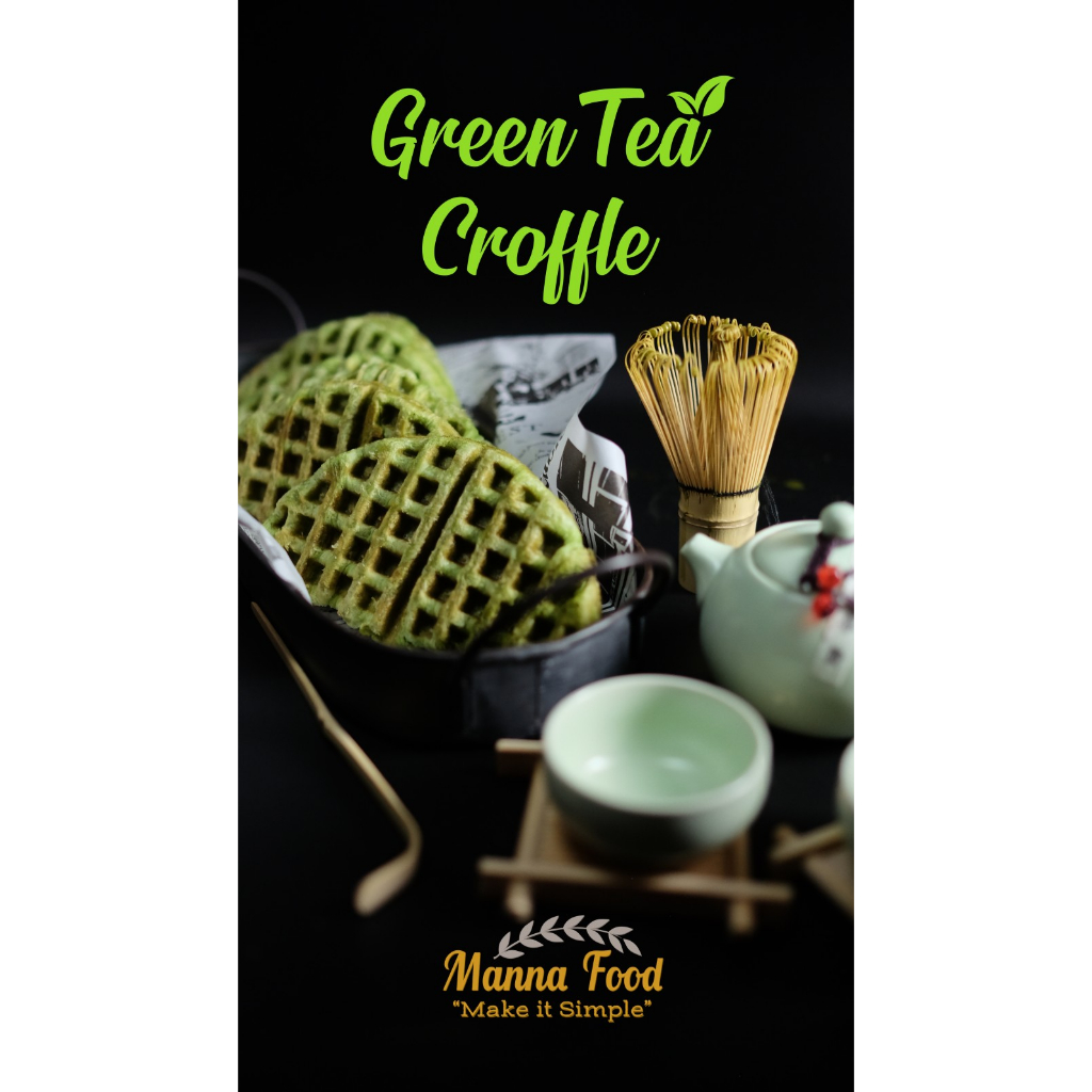 Jual Manna Food Green Tea Croffle / Matcha Croffle | Shopee Indonesia