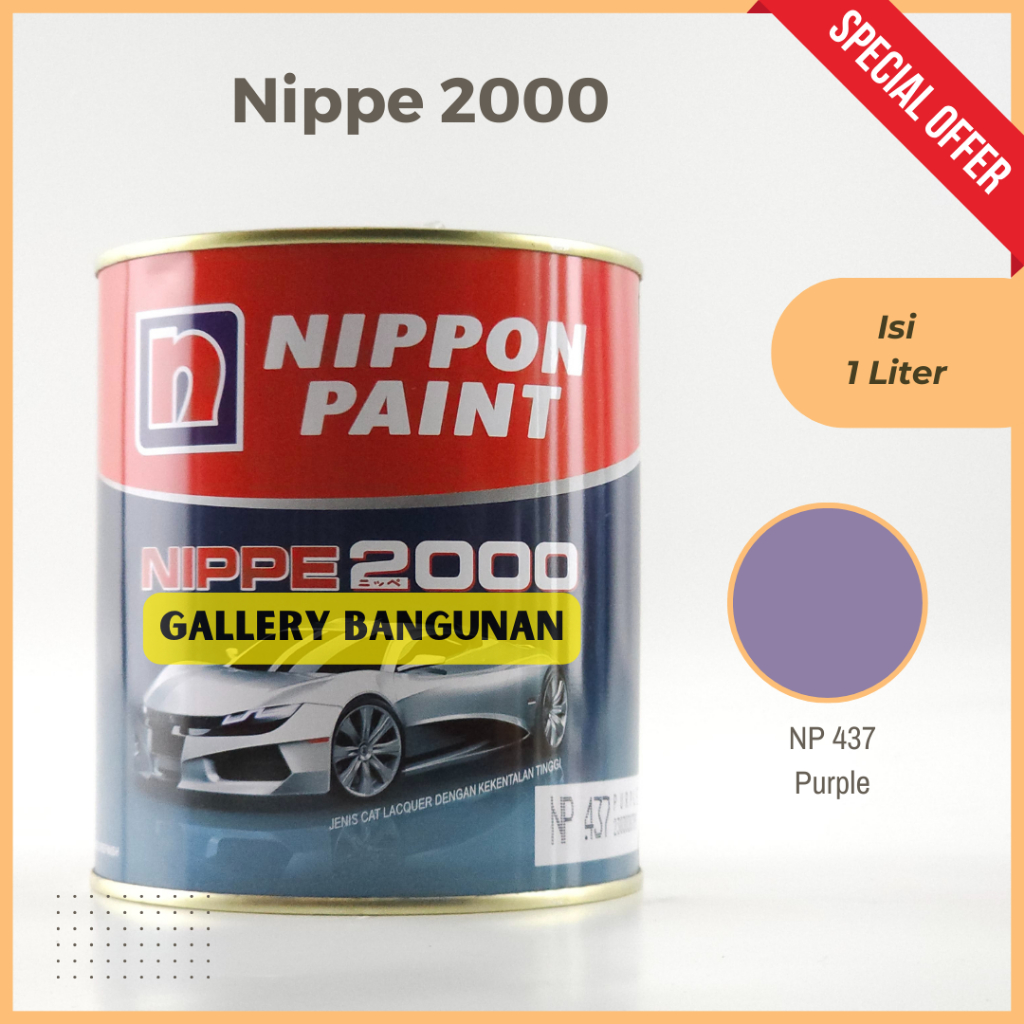 Jual Nippe 2000 Np 437 Purple Cat Kayu Besi NC Nippon Paint Kemasan 1 ...