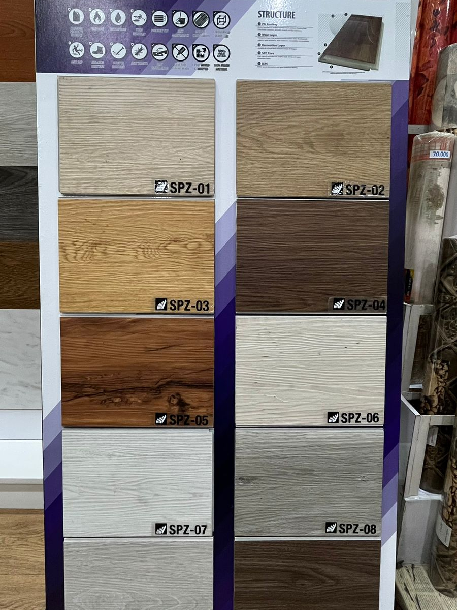 Jual SPC Flooring SPAZIO 5mm / SPC LANTAI KAYU SISTEM CLICK / Vinyl ...