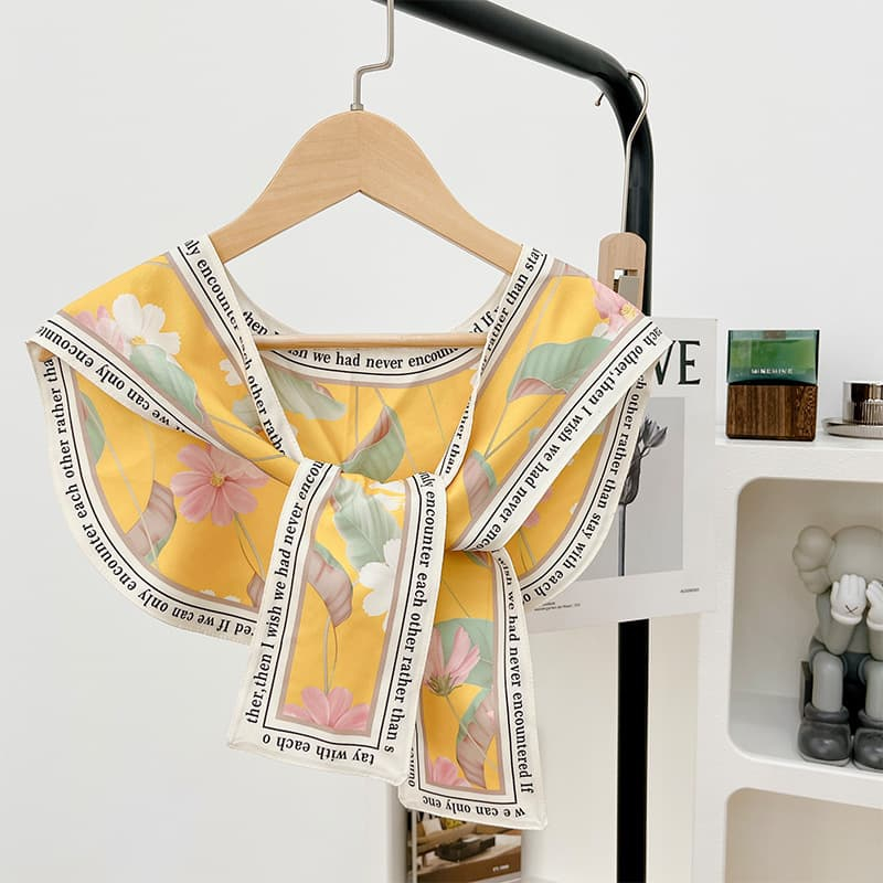 Jual Syal leher aksesoris baju syal bahu syal kerah silk selendang ...