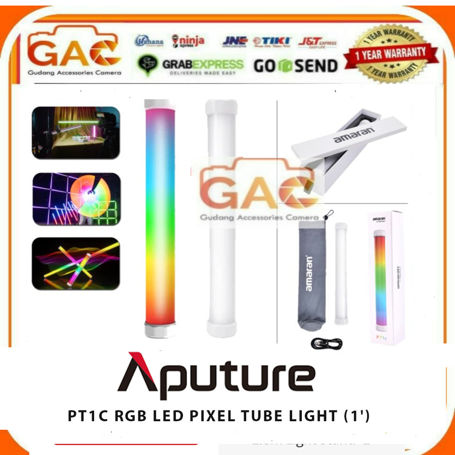 Jual Aputure Amaran PT1C PT 1C PT1 C RGB LED Pixel Tube Light ORI RESMI ...