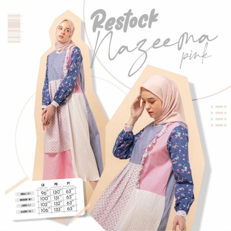 Jual DFR CLOTH - NAZEEMA PINK ( PRELOVE 1 X PAKAI ) | Shopee Indonesia