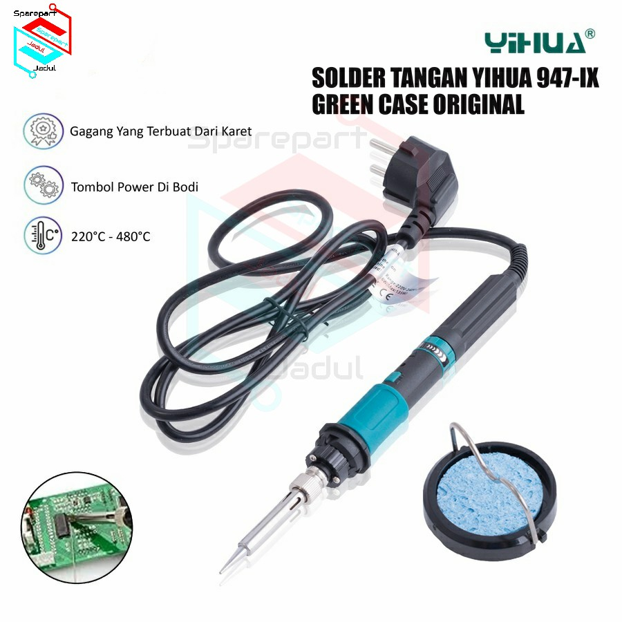 Jual Solder Tangan Yihua 947-IX135 Watt Soldering Iron Tip Listrik Original 78001 | Shopee Indonesia