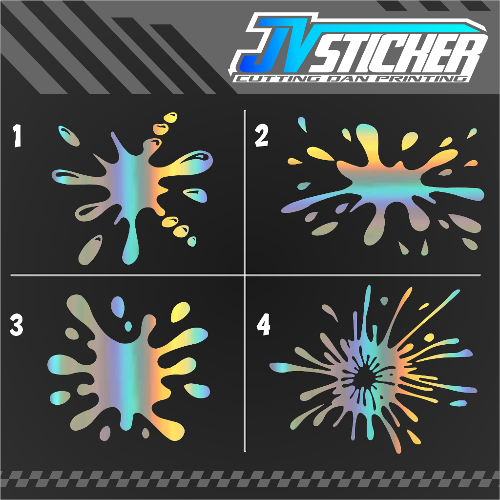 Jual stiker bercak cutting sticker motor stiker laris murah stock ...