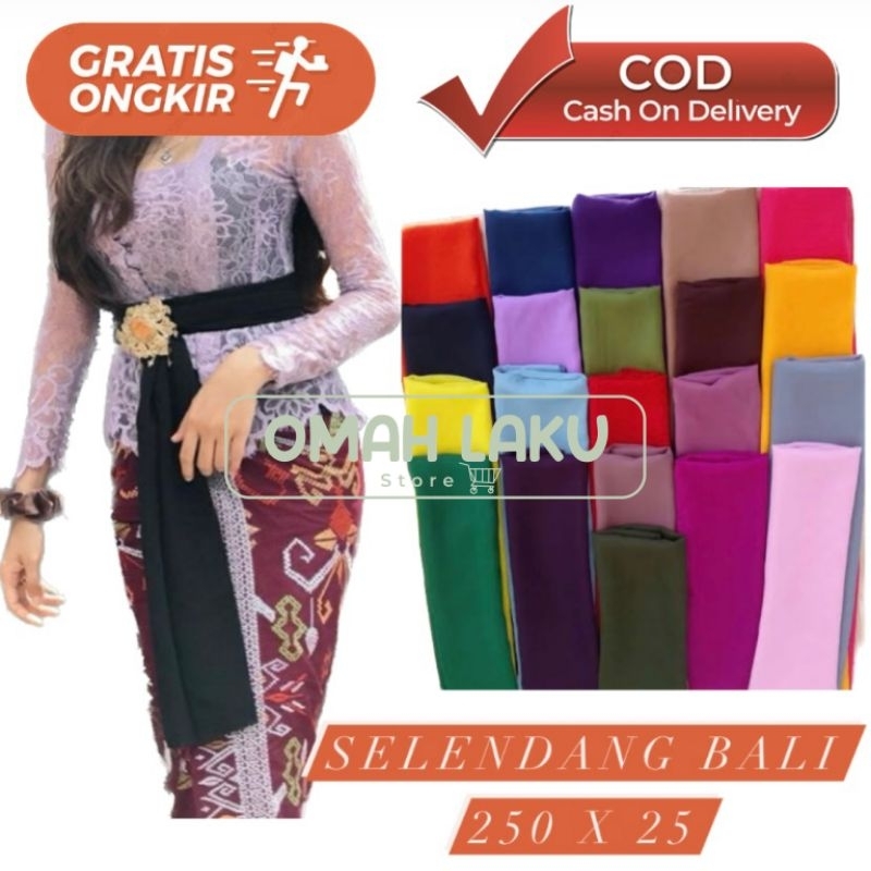 Jual Selendang CHIFFON Premium / Slendang Bali 2,5 meter x25 cm ...