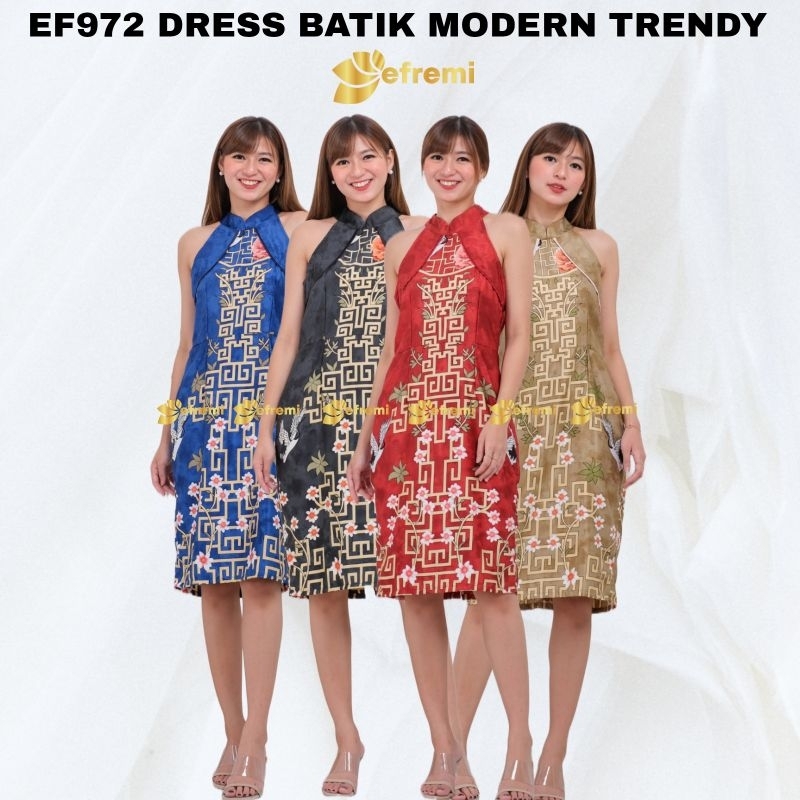 Jual EF972 DRESS CHEONGSAM/QIPAO DRESS /PARTY DRESS/DRESS IMLEK | Shopee Indonesia